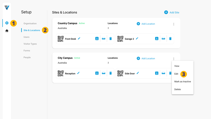 Set Recipients of Emergency Report List Roll Call Summary - VPass